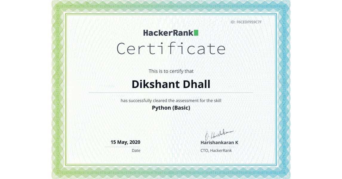 Dikshant Dhall on LinkedIn: #hackerrank #python3 #codingisfun #usc # ... Dikshant Dhall on LinkedIn: #hackerrank #python3 #codingisfun #usc # ...