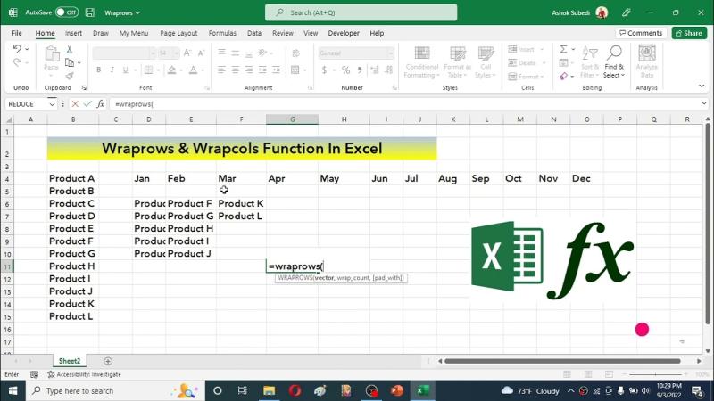Learn Microsoft Excel on LinkedIn: Wraprows and Wrapcols Function in ... Learn Microsoft Excel on LinkedIn: Wraprows and Wrapcols Function in ...
