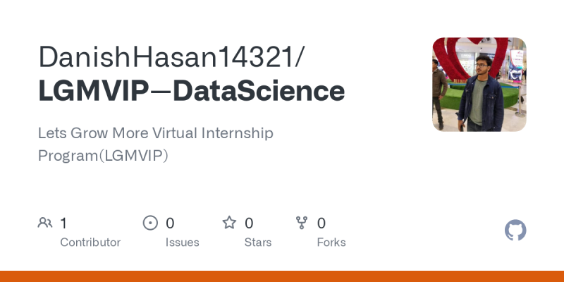 Danish Hasan on LinkedIn: GitHub - DanishHasan14321/LGMVIP--DataScience ... Danish Hasan on LinkedIn: GitHub - DanishHasan14321/LGMVIP--DataScience ...