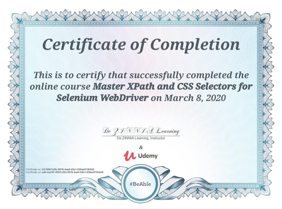 Ankit singh on LinkedIn: Udemy Course Completion Certificate Ankit singh on LinkedIn: Udemy Course Completion Certificate