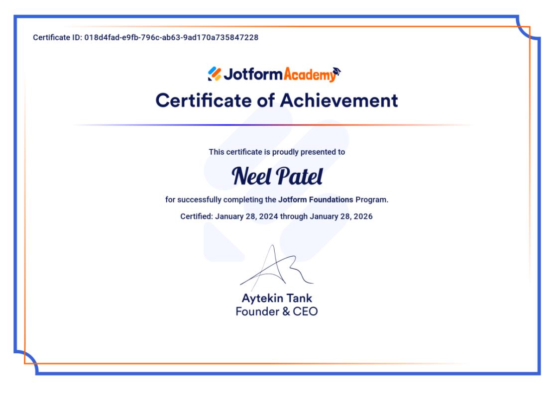 Neel Patel on LinkedIn: Neel Patel's Certificate of Achievement for ... Neel Patel on LinkedIn: Neel Patel's Certificate of Achievement for ...