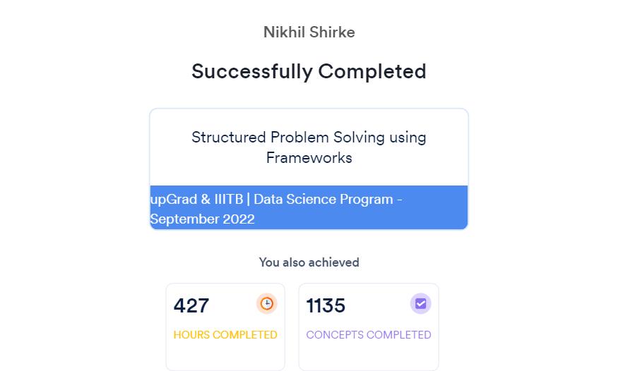 Nikhil Shirke on LinkedIn: upGrad Nikhil Shirke on LinkedIn: upGrad