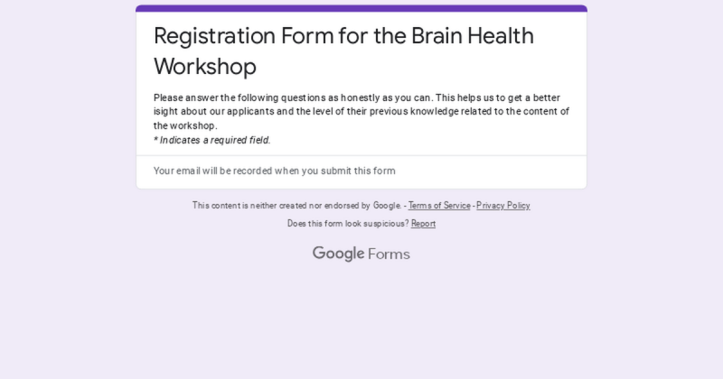 Aysha Hamkari on LinkedIn: Registration Form for the Brain Health Workshop Aysha Hamkari on LinkedIn: Registration Form for the Brain Health Workshop