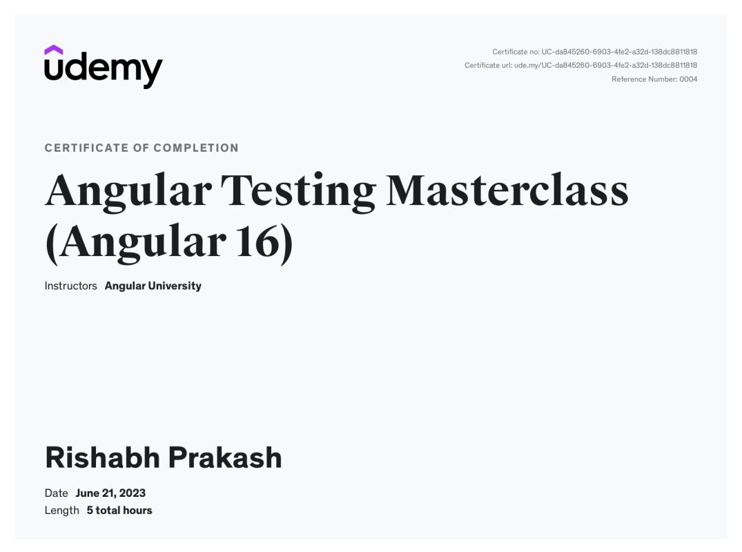 RISHABH PRAKASH on LinkedIn: Udemy Course Completion Certificate RISHABH PRAKASH on LinkedIn: Udemy Course Completion Certificate