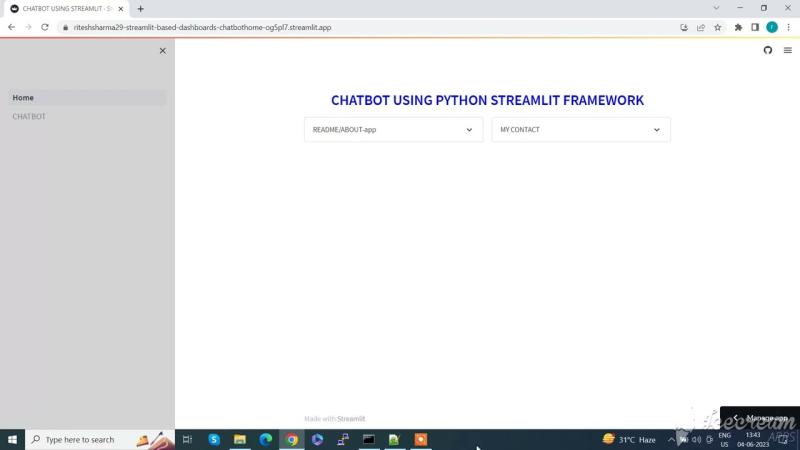 Ritesh Sharma on LinkedIn: Python Streamlit ChatBot Ritesh Sharma on LinkedIn: Python Streamlit ChatBot