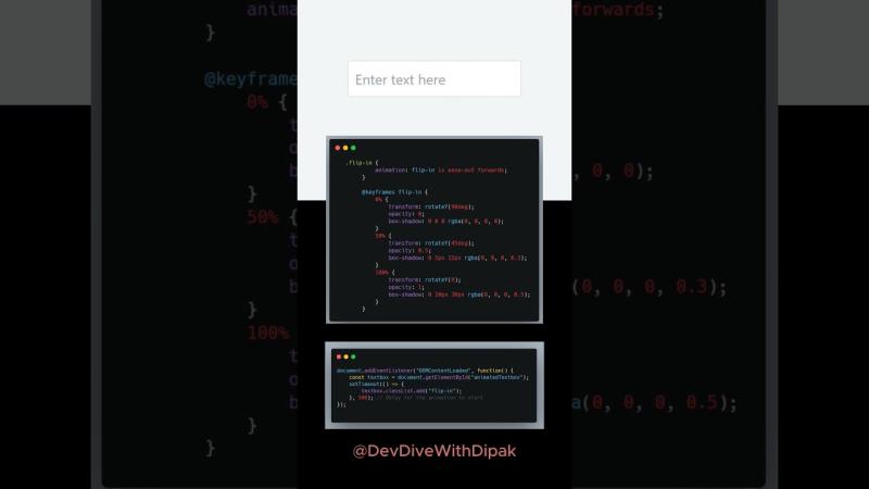 Dipak Ahirav on LinkedIn: Speed Learn: Textbox Animation! #html #css # ... Dipak Ahirav on LinkedIn: Speed Learn: Textbox Animation! #html #css # ...