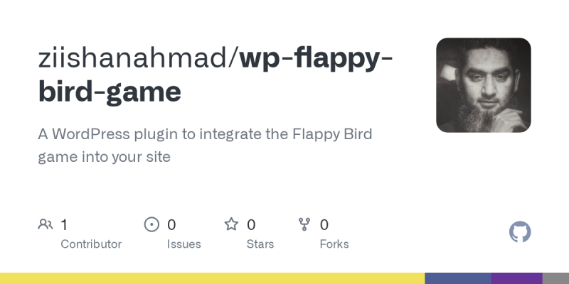 Zeeshan Ahmad on LinkedIn: GitHub - ziishanahmad/wp-flappy-bird-game: A ... Zeeshan Ahmad on LinkedIn: GitHub - ziishanahmad/wp-flappy-bird-game: A ...