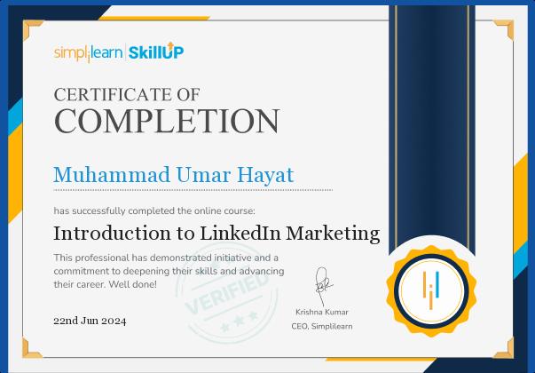 Muhammad Umar Hayat on LinkedIn: Muhammad Umar Hayat has successfully ... Muhammad Umar Hayat on LinkedIn: Muhammad Umar Hayat has successfully ...