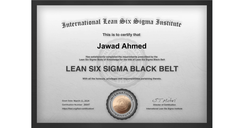 Jawad Ahmed on LinkedIn: Lean Six Sigma Black Belt • Jawad Ahmed ... Jawad Ahmed on LinkedIn: Lean Six Sigma Black Belt • Jawad Ahmed ...
