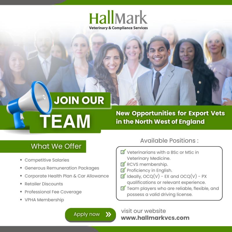 HallMark Veterinary & Compliance Services on LinkedIn: Join Our Team ... HallMark Veterinary & Compliance Services on LinkedIn: Join Our Team ...