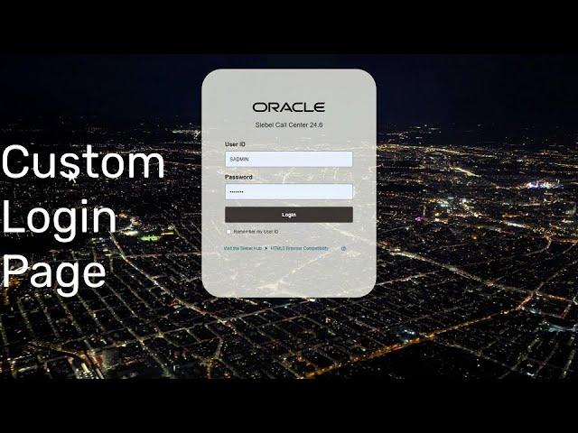 Alexander Hansal on LinkedIn: Custom Login Page for Siebel CRM Alexander Hansal on LinkedIn: Custom Login Page for Siebel CRM