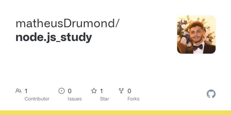 Matheus Drumond on LinkedIn: GitHub - matheusDrumond/node.js_study Matheus Drumond on LinkedIn: GitHub - matheusDrumond/node.js_study