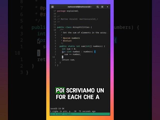 Matteo Veraldi on LinkedIn: Java spiegato facile — Array.sum #java # ... Matteo Veraldi on LinkedIn: Java spiegato facile — Array.sum #java # ...