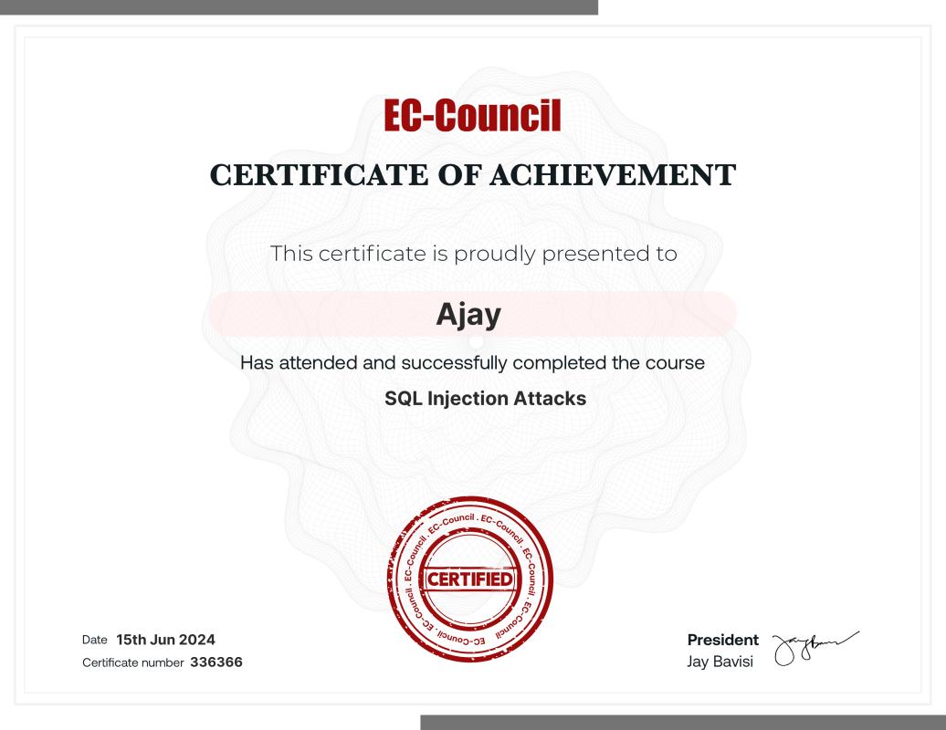 ajay vekariya on LinkedIn: SQL Injection Attacks ajay vekariya on LinkedIn: SQL Injection Attacks