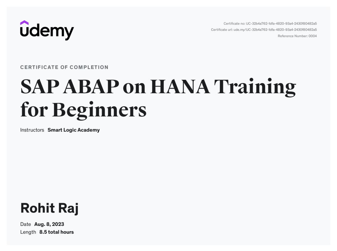 Rohit Raj on LinkedIn: Udemy Course Completion Certificate Rohit Raj on LinkedIn: Udemy Course Completion Certificate