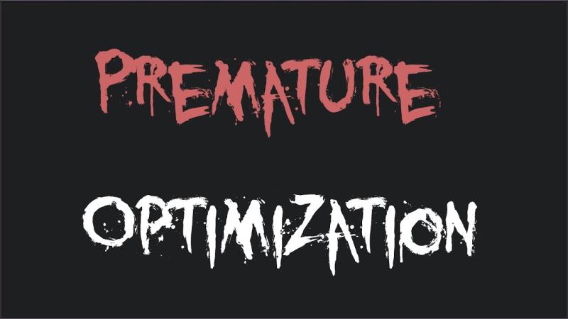 Mijo Grabovac on LinkedIn: Premature Optimization Mijo Grabovac on LinkedIn: Premature Optimization