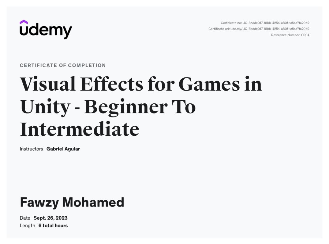 Fawzy Mohamed on LinkedIn: Udemy Course Completion Certificate Fawzy Mohamed on LinkedIn: Udemy Course Completion Certificate