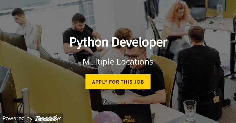 Alex Laslau on LinkedIn: Python Developer - RebelDot Alex Laslau on LinkedIn: Python Developer - RebelDot
