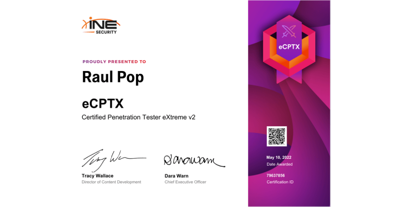 Raul P. on LinkedIn: eLearnSecurity Certified Penetration Tester ... Raul P. on LinkedIn: eLearnSecurity Certified Penetration Tester ...