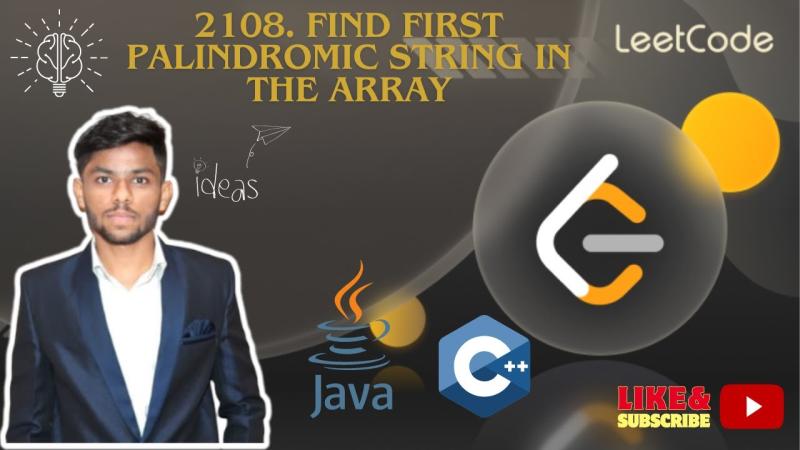 Neha Jat on LinkedIn: 2108. Find First Palindromic String in the Array ... Neha Jat on LinkedIn: 2108. Find First Palindromic String in the Array ...