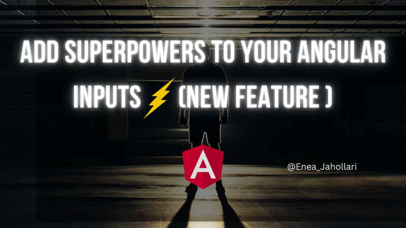 Eyal Vardi on LinkedIn: Add Superpowers to your Angular Inputs 🔋 (New ... Eyal Vardi on LinkedIn: Add Superpowers to your Angular Inputs 🔋 (New ...