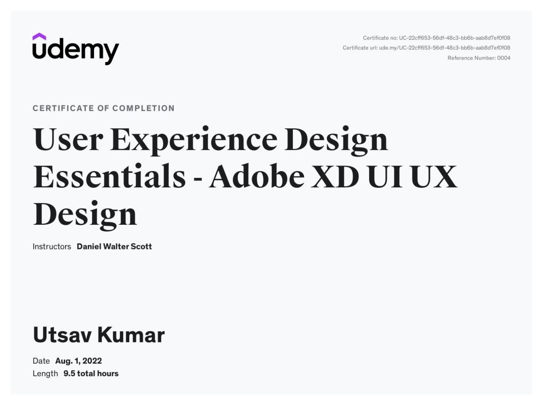 Utsav Kumar on LinkedIn: Udemy Course Completion Certificate Utsav Kumar on LinkedIn: Udemy Course Completion Certificate