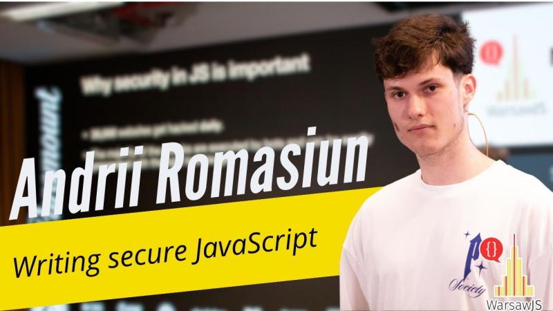 WarsawJS on LinkedIn: Andrii Romasiun - Writing secure JavaScript WarsawJS on LinkedIn: Andrii Romasiun - Writing secure JavaScript