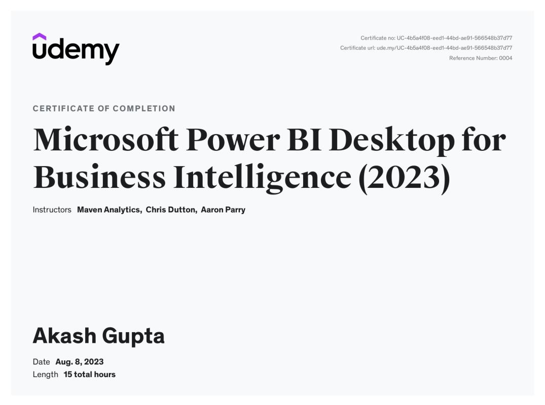 Akash Gupta on LinkedIn: Udemy Course Completion Certificate Akash Gupta on LinkedIn: Udemy Course Completion Certificate
