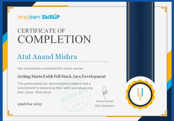 ATUL ANAND MISHRA on LinkedIn: Atul Anand Mishra has successfully ... ATUL ANAND MISHRA on LinkedIn: Atul Anand Mishra has successfully ...