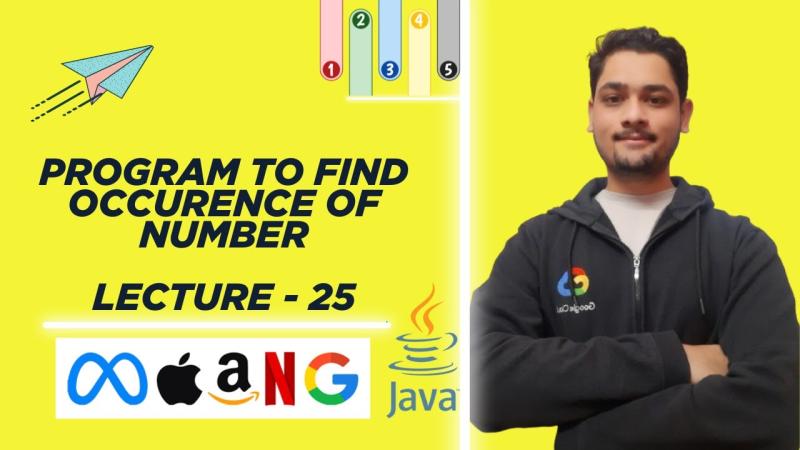 Lavish Sheth on LinkedIn: Program To Find Occurence of Number ... Lavish Sheth on LinkedIn: Program To Find Occurence of Number ...