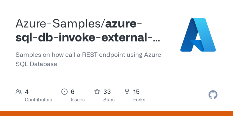 Muazma Zahid on LinkedIn: GitHub - Azure-Samples/azure-sql-db-invoke ... Muazma Zahid on LinkedIn: GitHub - Azure-Samples/azure-sql-db-invoke ...