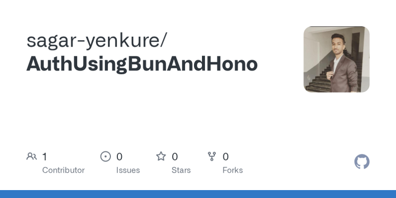 Sagar Yenkure on LinkedIn: GitHub - sagar-yenkure/AuthUsingBunAndHono Sagar Yenkure on LinkedIn: GitHub - sagar-yenkure/AuthUsingBunAndHono