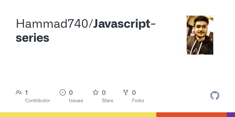 Launching JavaScript Learning Repository | Mohammad Hammad Ansari ... Launching JavaScript Learning Repository | Mohammad Hammad Ansari ...