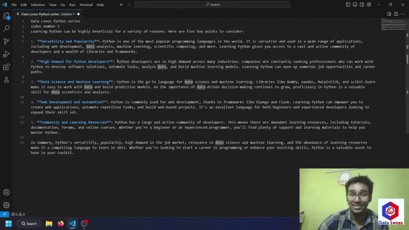 Priya Singh on LinkedIn: What is Python and why learn it? - Data Loves ... Priya Singh on LinkedIn: What is Python and why learn it? - Data Loves ...
