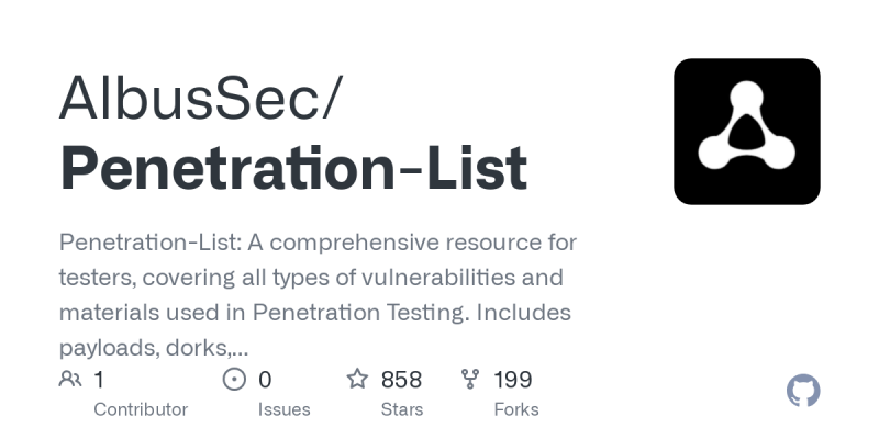 Aniket Tyagi on LinkedIn: GitHub - AlbusSec/Penetration-List ... Aniket Tyagi on LinkedIn: GitHub - AlbusSec/Penetration-List ...