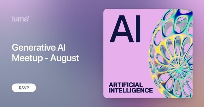 Aniket Abhay Kulkarni on LinkedIn: Generative AI Meetup - August · Luma Aniket Abhay Kulkarni on LinkedIn: Generative AI Meetup - August · Luma
