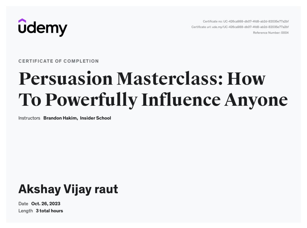 Akshay Raut on LinkedIn: Udemy Course Completion Certificate Akshay Raut on LinkedIn: Udemy Course Completion Certificate