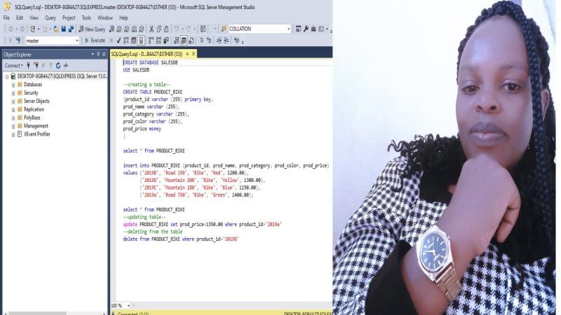 ESTHER KANYI on LinkedIn: SQL TUTORIAL FOR BEGINNERS - creating ... ESTHER KANYI on LinkedIn: SQL TUTORIAL FOR BEGINNERS - creating ...