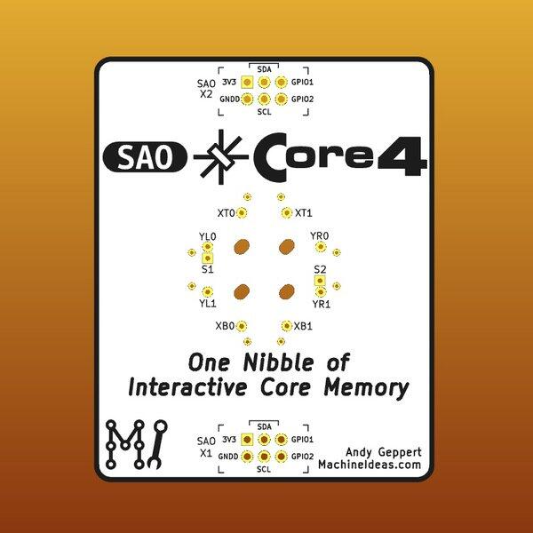 Microchip Makes on LinkedIn: SAO Core4 - A Nibble of Core Memory with I2C Microchip Makes on LinkedIn: SAO Core4 - A Nibble of Core Memory with I2C