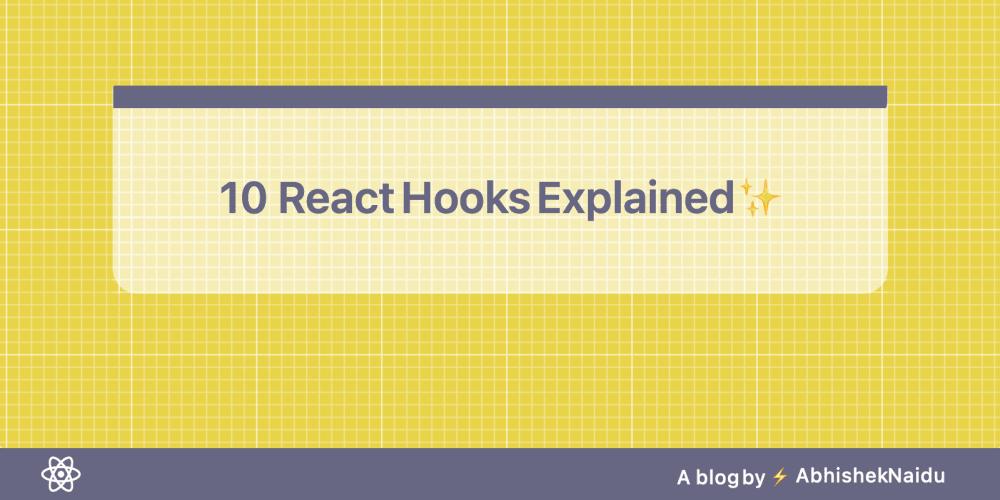 Hamas Hassan Khudabux on LinkedIn: 10 React Hooks Explained Hamas Hassan Khudabux on LinkedIn: 10 React Hooks Explained