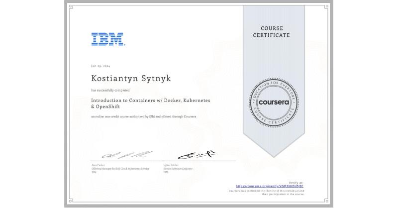 Kostiantyn Sytnyk on LinkedIn: Completion Certificate for Introduction ... Kostiantyn Sytnyk on LinkedIn: Completion Certificate for Introduction ...