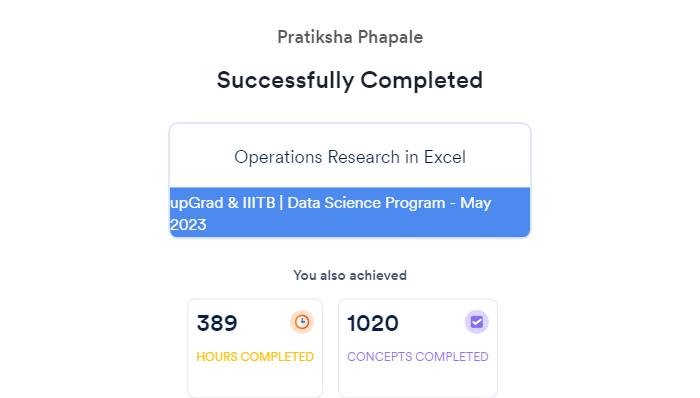 Pratiksha Phapale on LinkedIn: #operationresearch #excel #dataanalysis ... Pratiksha Phapale on LinkedIn: #operationresearch #excel #dataanalysis ...