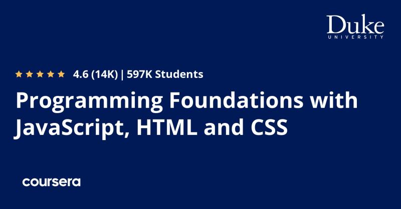 Kawodya Arachchige on LinkedIn: Programming Foundations with JavaScript ... Kawodya Arachchige on LinkedIn: Programming Foundations with JavaScript ...