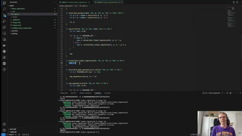 Kamil Kugler on LinkedIn: 13. Rust - Univariate Linear Regression toy ... Kamil Kugler on LinkedIn: 13. Rust - Univariate Linear Regression toy ...