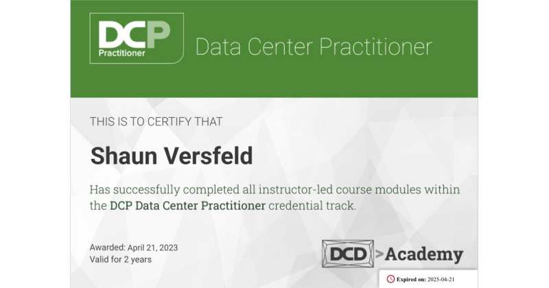Shaun Versfeld, Pr Eng on LinkedIn: Data Center Practitioner • Shaun ... Shaun Versfeld, Pr Eng on LinkedIn: Data Center Practitioner • Shaun ...