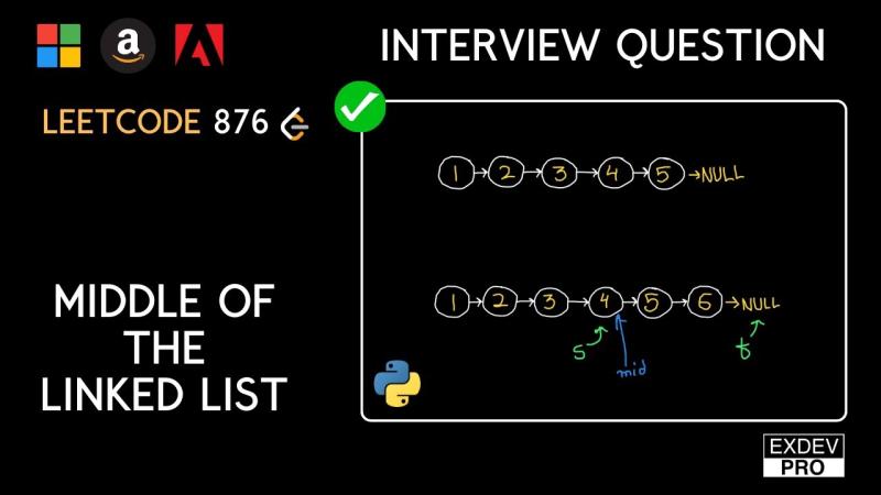 Suraj Sharma on LinkedIn: Middle Of The Linked List | LeetCode 876 ... Suraj Sharma on LinkedIn: Middle Of The Linked List | LeetCode 876 ...