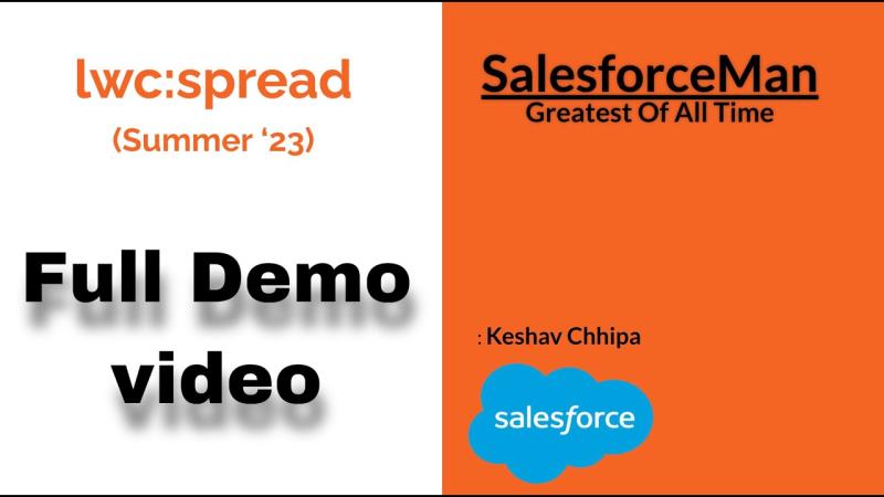 SalesforceMan Greatest Of All Time on LinkedIn: LWC Spread Property on ... SalesforceMan Greatest Of All Time on LinkedIn: LWC Spread Property on ...