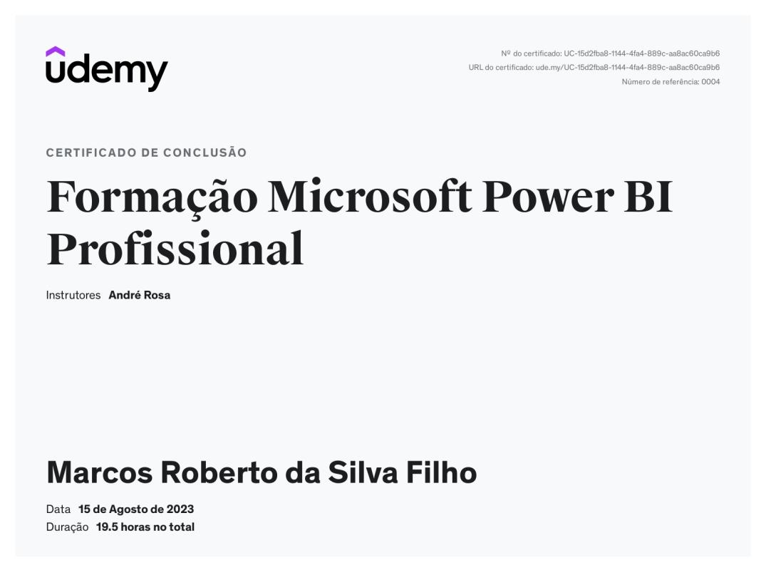 Marcos Roberto da Silva Filho on LinkedIn: Udemy Course Completion ... Marcos Roberto da Silva Filho on LinkedIn: Udemy Course Completion ...