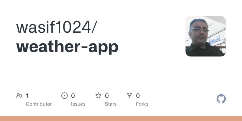 Wasif Shah on LinkedIn: GitHub - wasif1024/weather-app Wasif Shah on LinkedIn: GitHub - wasif1024/weather-app