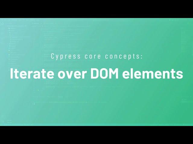 Hubert Arciszewski on LinkedIn: Cypress - Iterate over DOM elements Hubert Arciszewski on LinkedIn: Cypress - Iterate over DOM elements
